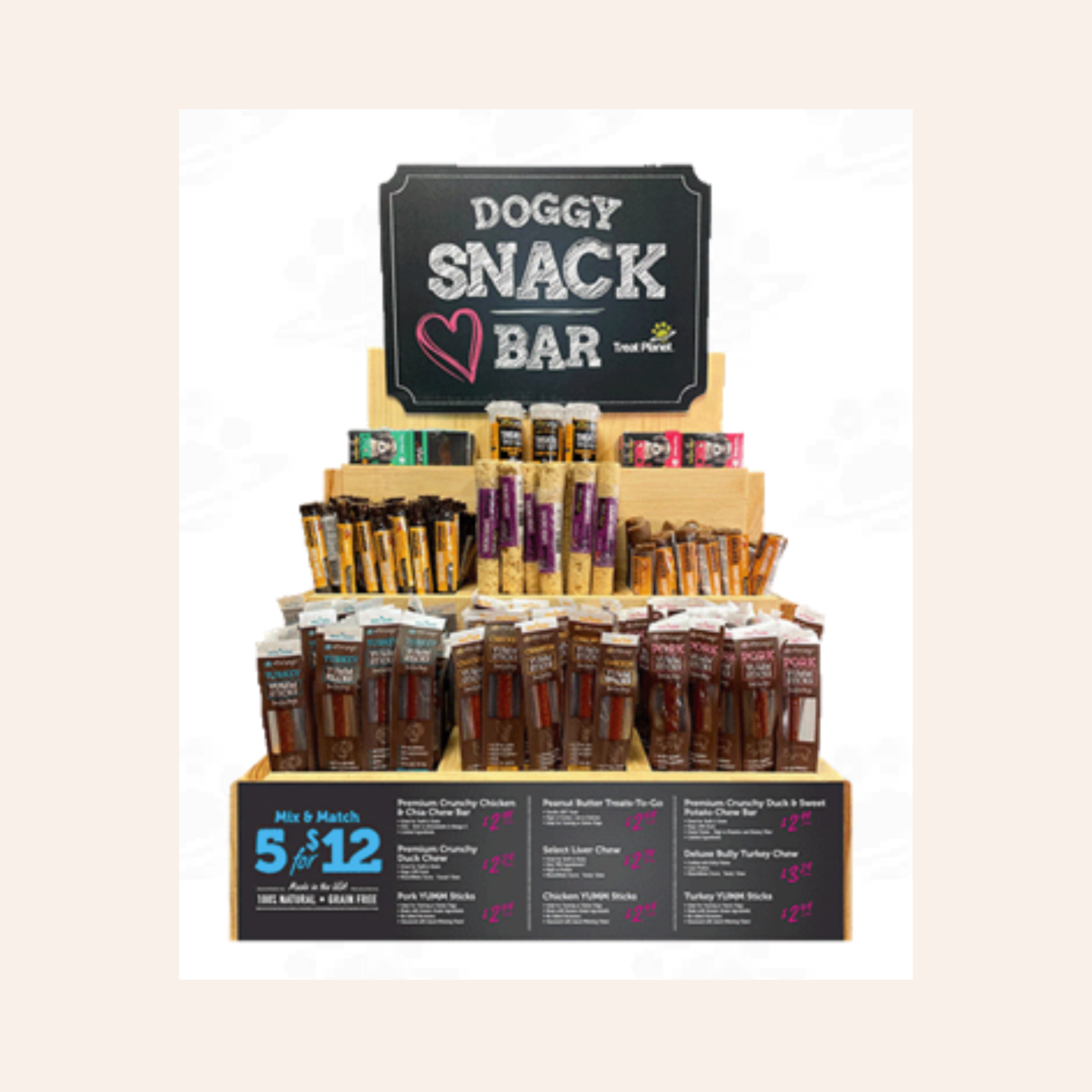 Doggy Snack Bar - Buy 4, Get 1 Free – PUP - A Super Neat Dog Boutique